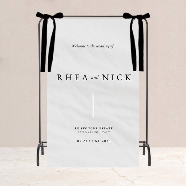 Rhea Wedding Welcome Sign | The Rhea Collection | Luxury Wedding Stat ...